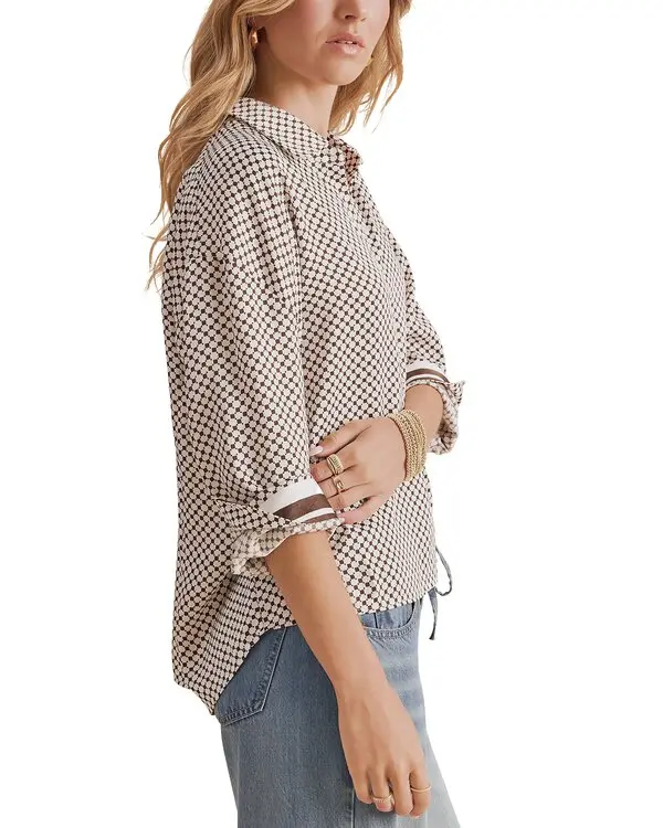 Splendid Clara Printed Button Down Shirt