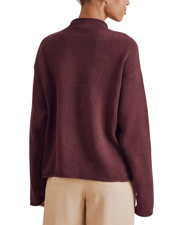 Splendid Elsie Roll Neck Sweater - Merlot