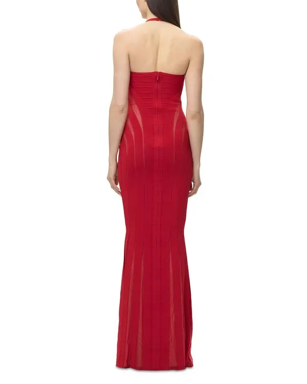 Herve Leger The Katie Sheer Inset Bandage Gown