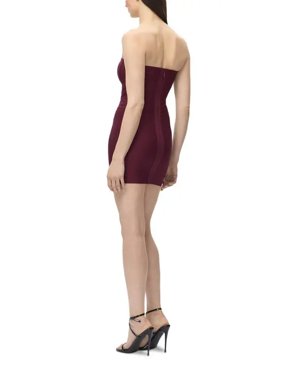Herve Leger Janette Strapless Mini Dress