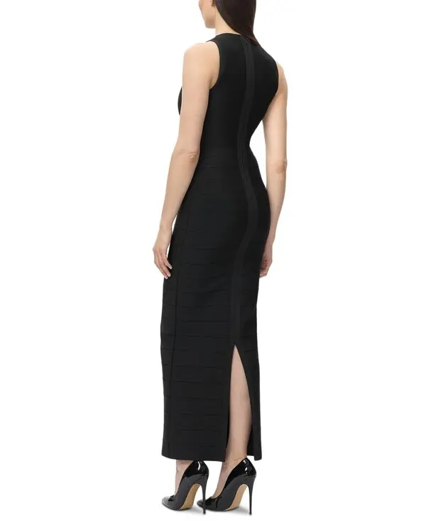 Herve Leger Bailey Cutout Bandage Gown - Black