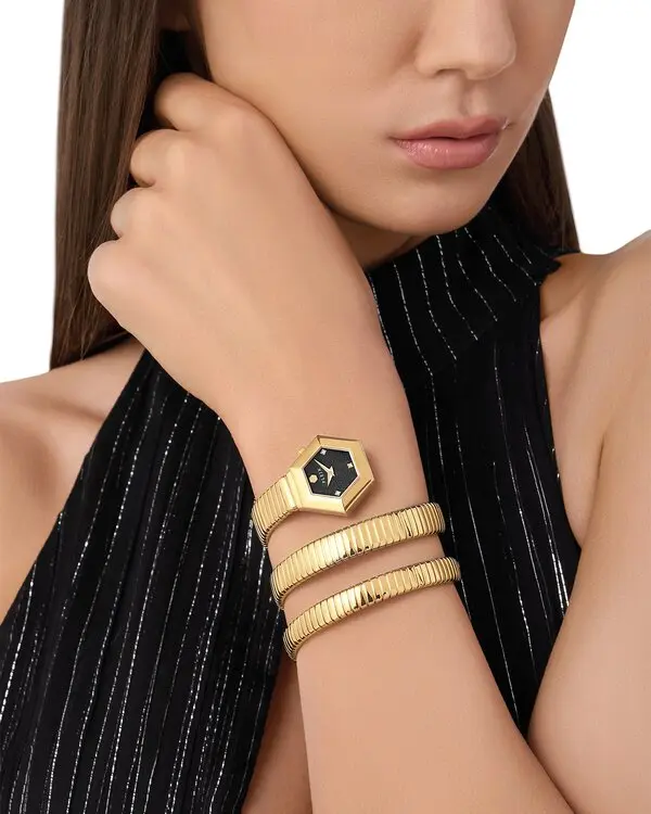 Philipp Plein Hexagon Crystal Watch 24mm