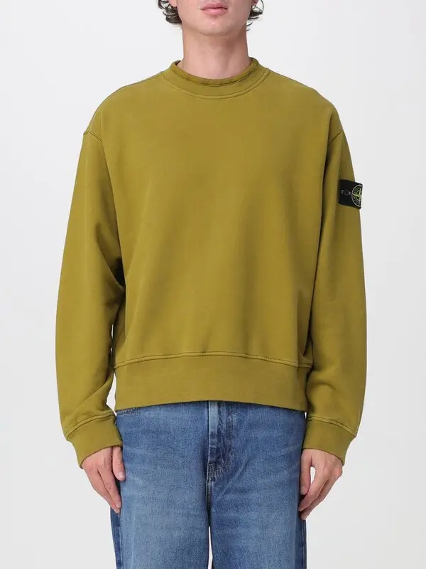 Stone Island Cotton Crewneck Jumper - Military