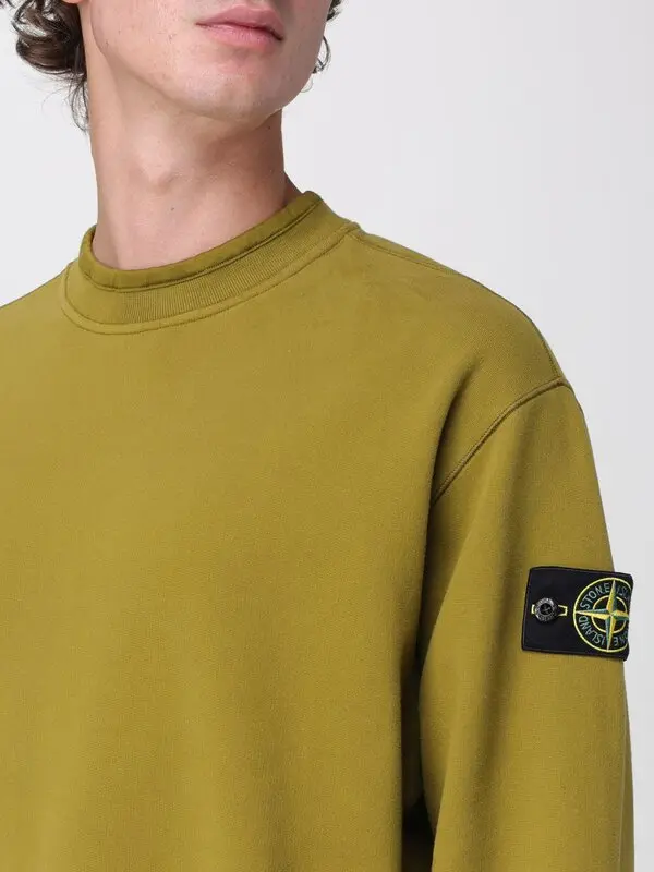 Stone Island Cotton Crewneck Jumper - Military