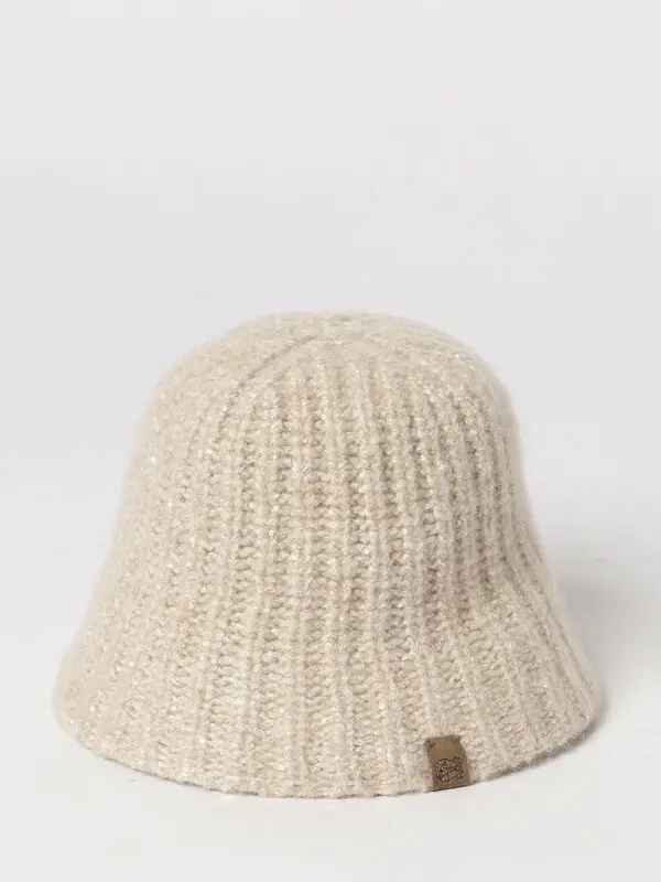 Brunello Cucinelli Ribbed Cashmere-blend Cloche Hat With Sequins - Beige