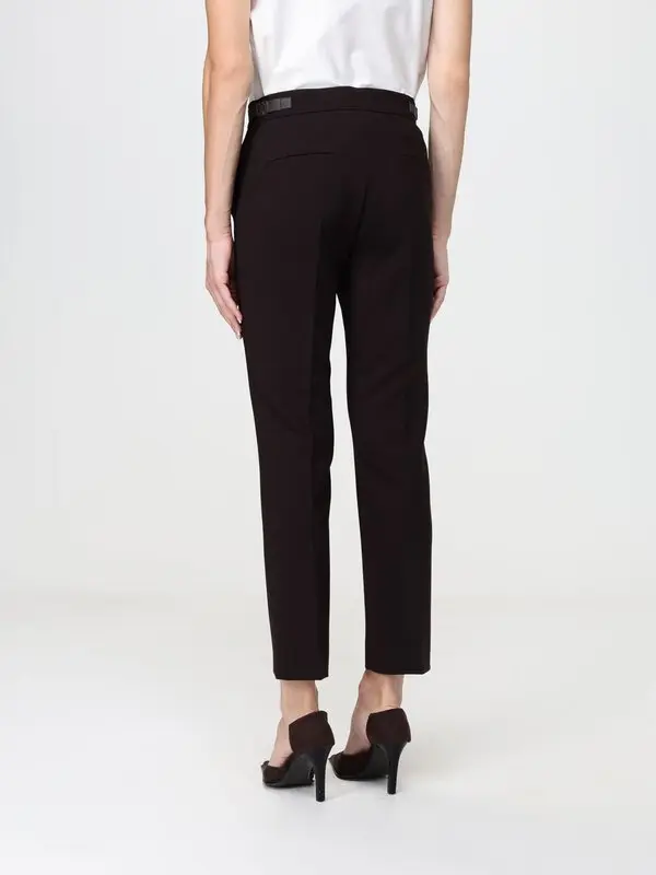 Max Mara Acino Slim Fit Stretch Wool Trousers - Ebony
