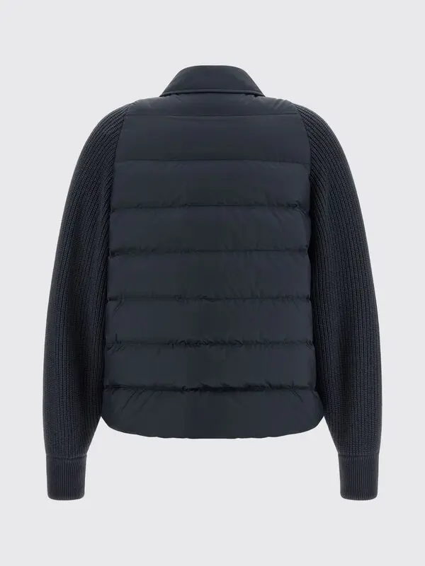 Brunello Cucinelli Short Quilted Down Jacket - Blue
