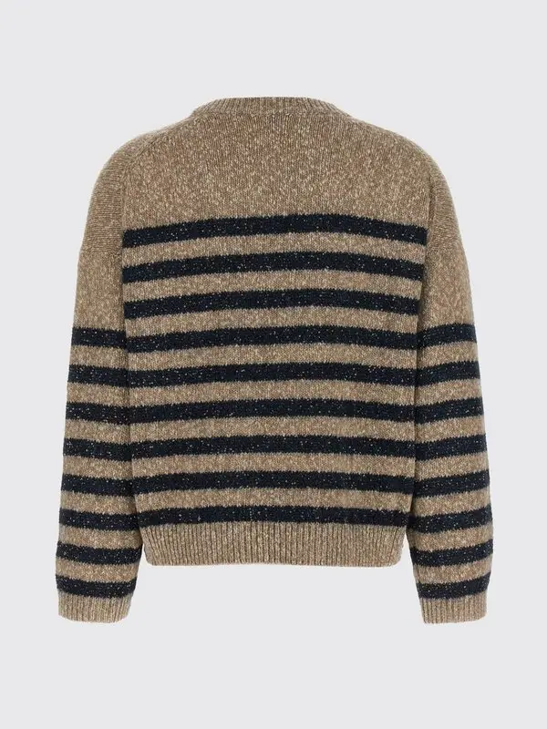 Brunello Cucinelli Striped Crew Neck Pullover