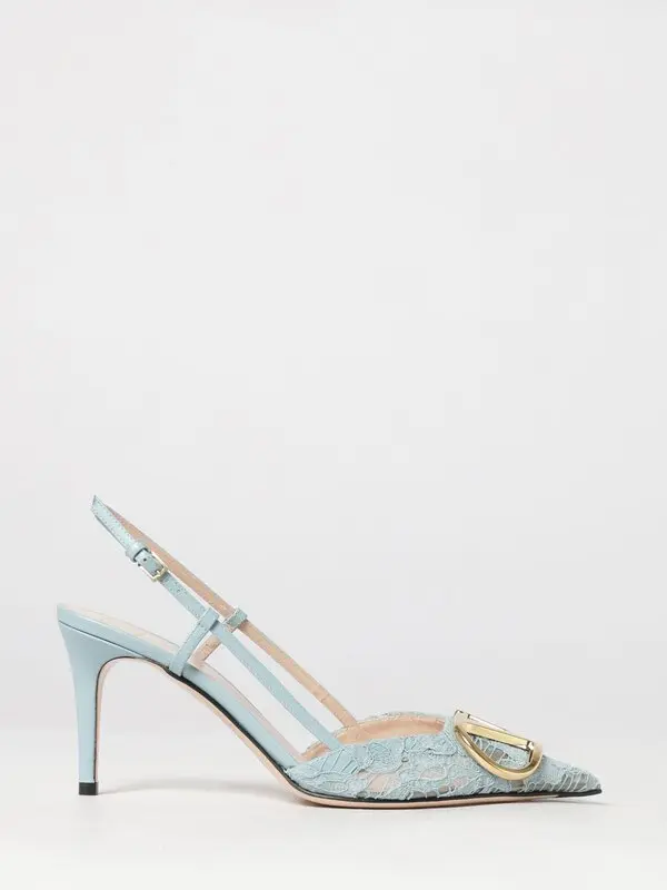 Valentino Garavani High Heel Slingback Shoes - Blue