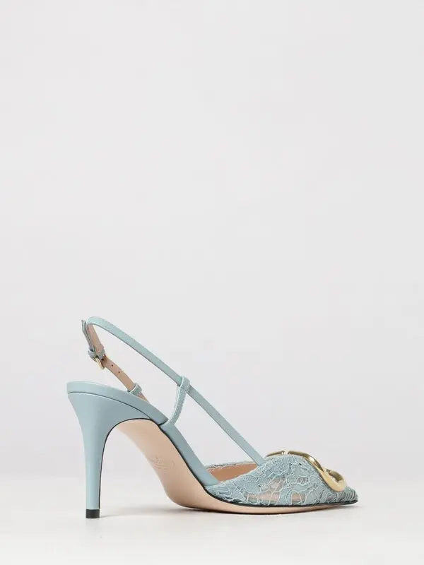 Valentino Garavani High Heel Slingback Shoes - Blue
