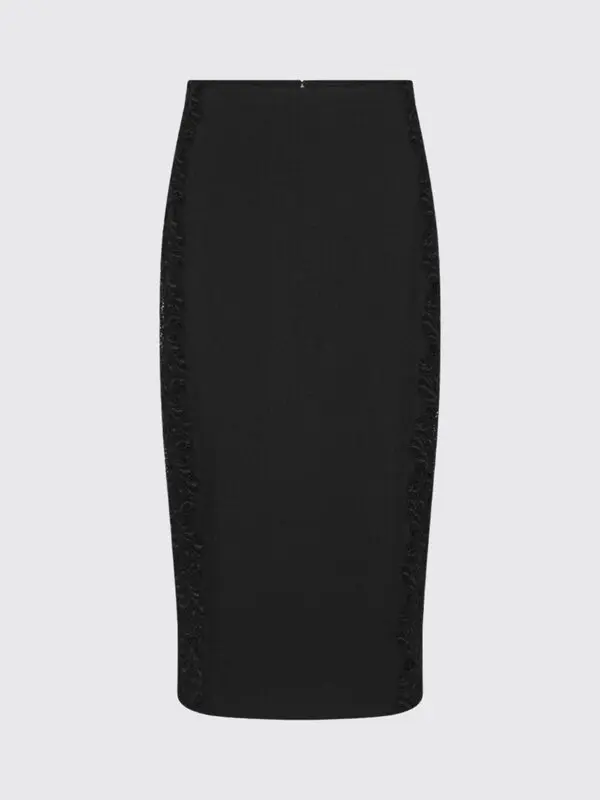 ROTATE BY BIRGER CHRISTENSEN High-waisted Lace Insert Pencil Midi Skirt