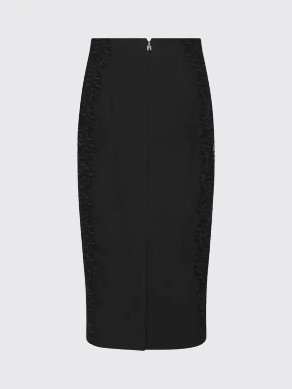 ROTATE BY BIRGER CHRISTENSEN High-waisted Lace Insert Pencil Midi Skirt