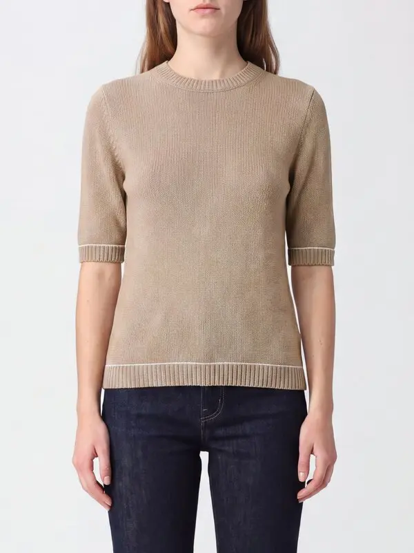 Fabiana Filippi Slim Fit Wool, Silk, And Cashmere Jumper - Coffee