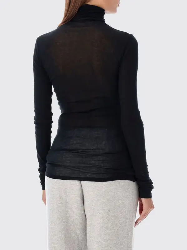 American Vintage Slim Fit Sheer Cotton Turtleneck Jumper