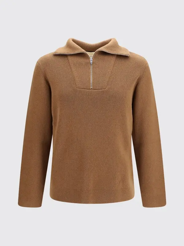 Valentino Garavani Quarter Zip Ribbed Sweater