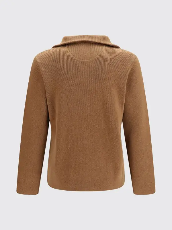 Valentino Garavani Quarter Zip Ribbed Sweater