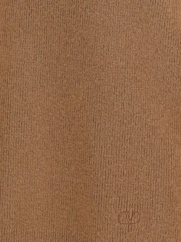 Valentino Garavani Quarter Zip Ribbed Sweater