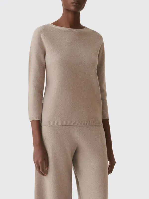 Fabiana Filippi Wool, Silk, And Cashmere Jumper - Coffee