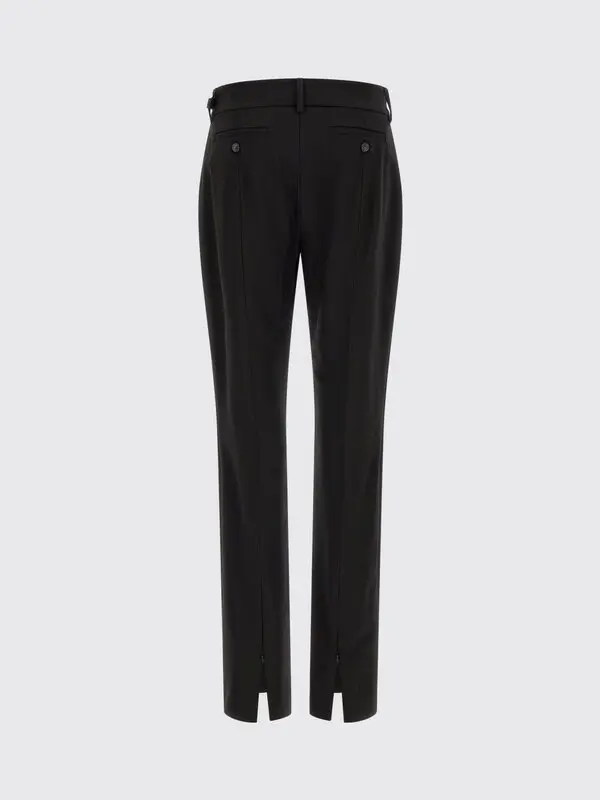 Sportmax Mid-rise Skinny Fit Crêpe Trousers With Hem Slits