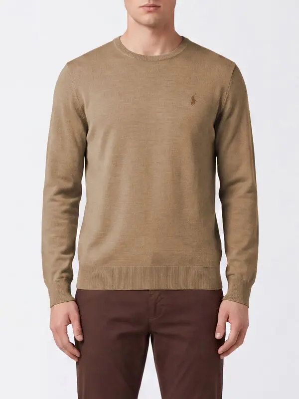 Polo Ralph Lauren Crewneck Cotton Jumper - Brown