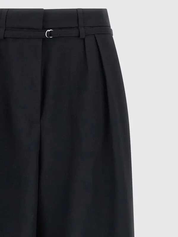 Dries Van Noten High-waisted Pleated Wide-leg Trousers In Wool Crêpe