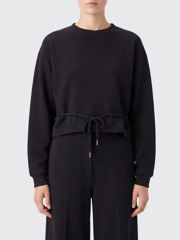 Dries Van Noten Sweatshirt With Drawstring Detail - Black