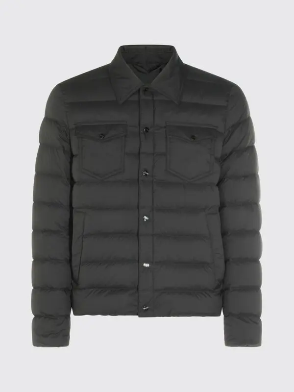 Herno Short Quilted Nylon Puffer Jacket - Charcoal