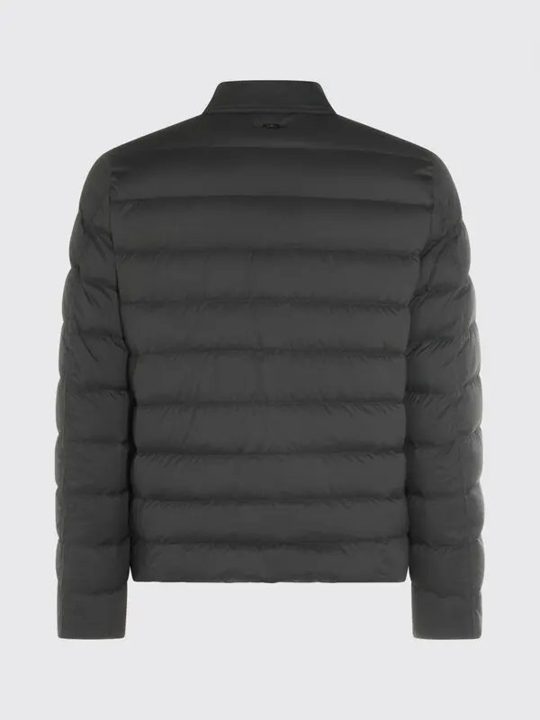 Herno Short Quilted Nylon Puffer Jacket - Charcoal
