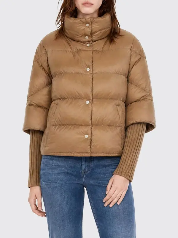 Herno Water-repellent Nylon Puffer Gilet - Camel