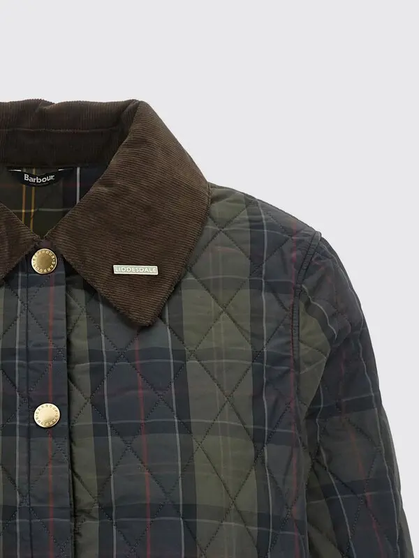 Barbour Tartan Quilted Heritage Liddesdale Jacket With Velvet Collar
