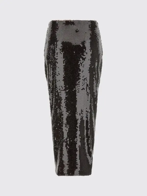 ROTATE BY BIRGER CHRISTENSEN High-waisted Midi Pencil Skirt With Sequins And Front Slit