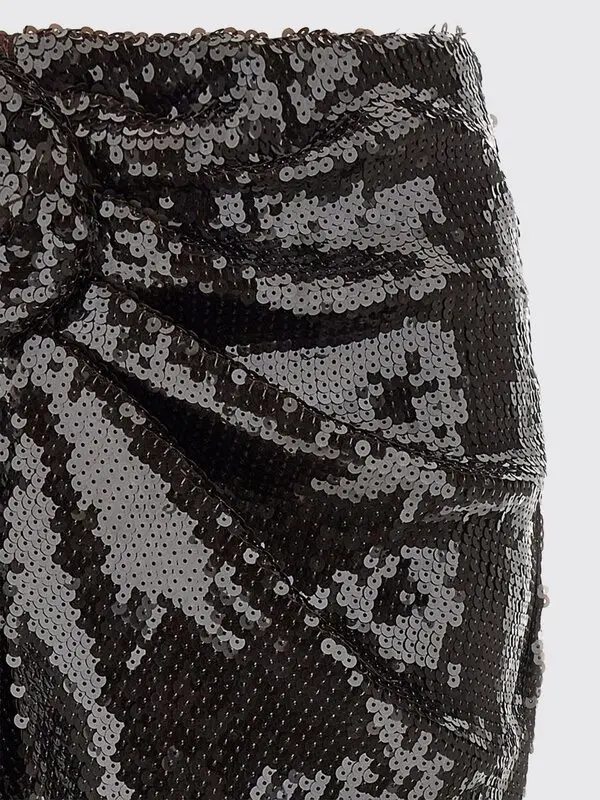 ROTATE BY BIRGER CHRISTENSEN High-waisted Midi Pencil Skirt With Sequins And Front Slit