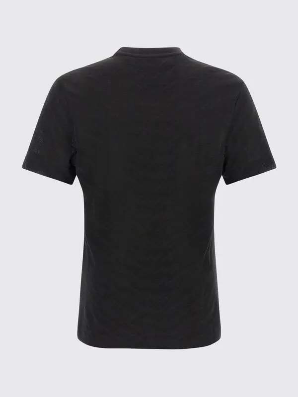BOSS Chevron Print Cotton T-shirt With Applied Logo