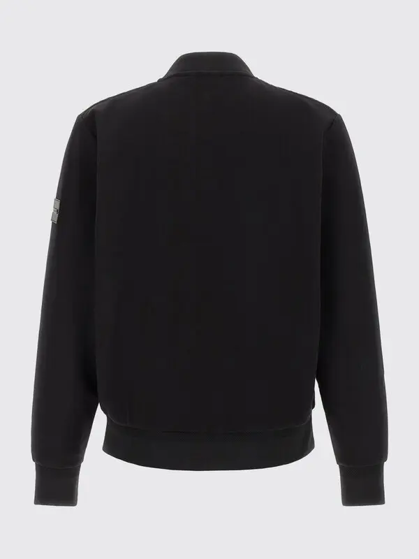 BOSS Quilted Cotton Blend Bomber Jacket - Black