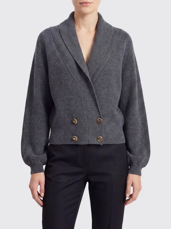 Dolce & Gabbana Double-breasted Wool Cardigan With Shawl Collar