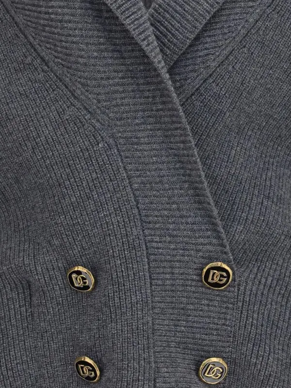 Dolce & Gabbana Double-breasted Wool Cardigan With Shawl Collar