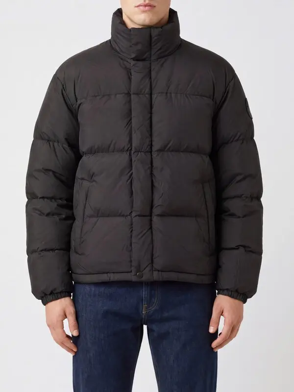 Canada Goose Quilted Puffer Jacket With Stand Collar - Black