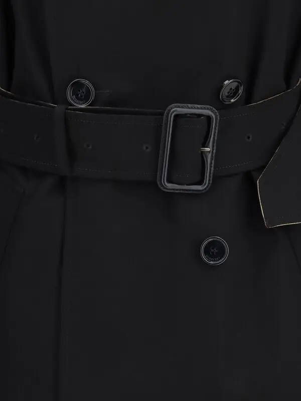 Burberry Double Breasted Belted Jacket