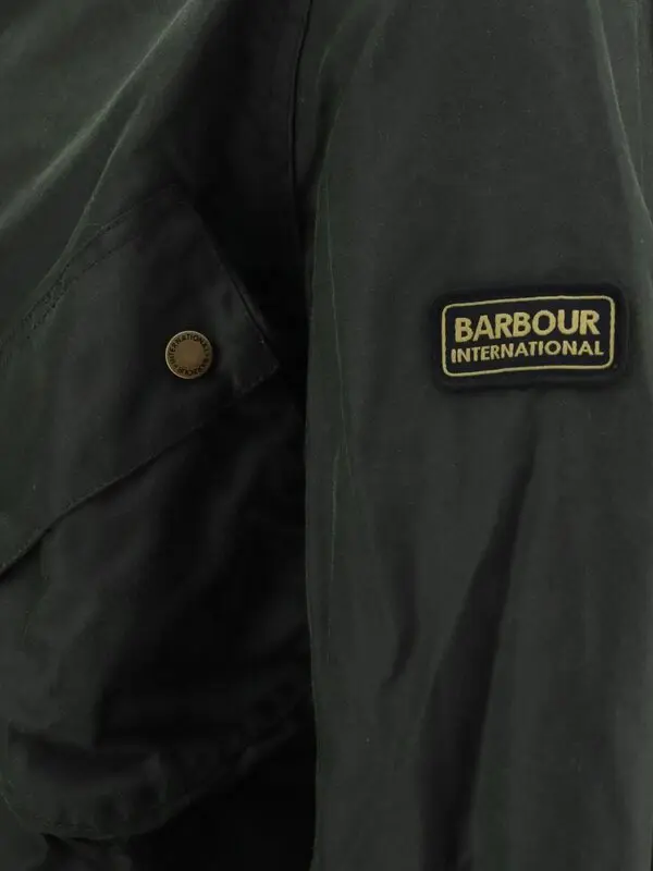 Barbour Waxed Cotton Jacket With Velvet Collar