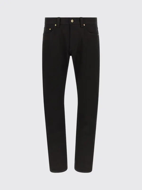 Versace Skinny Fit Stretch Denim Jeans With Medusa Logo