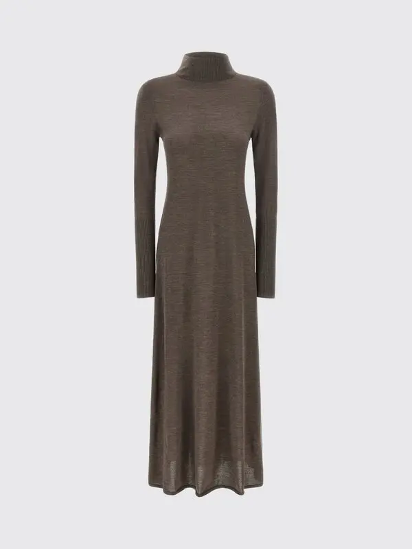 Pinko Turtleneck Wool Knit Midi Dress