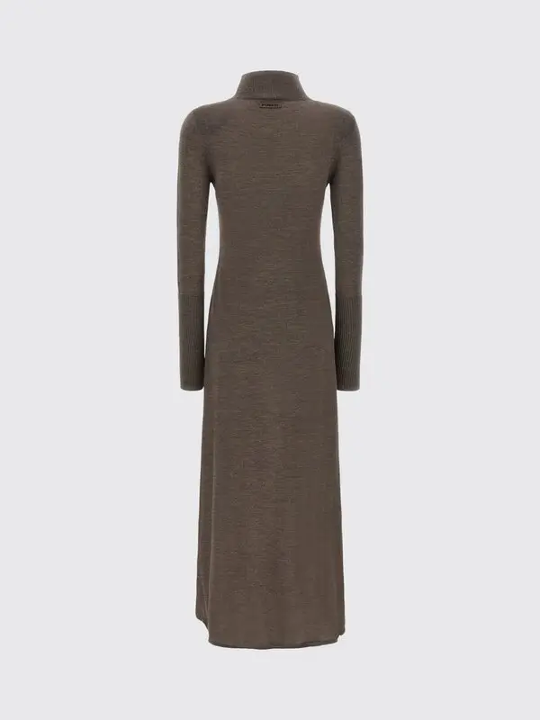 Pinko Turtleneck Wool Knit Midi Dress