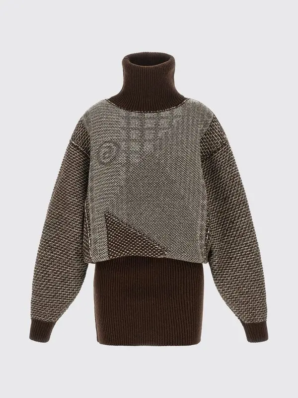 MAISON MARGIELA Geometric Print Knit Dress