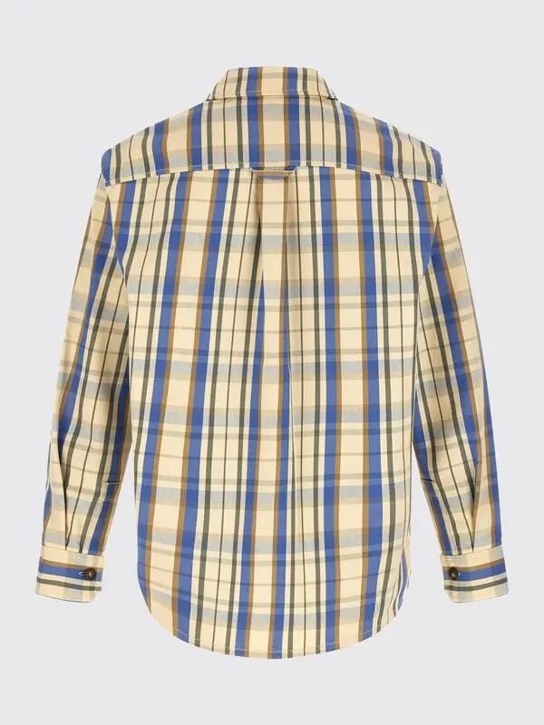 A.p.c. Long-sleeved Check Pattern Cotton Shirt