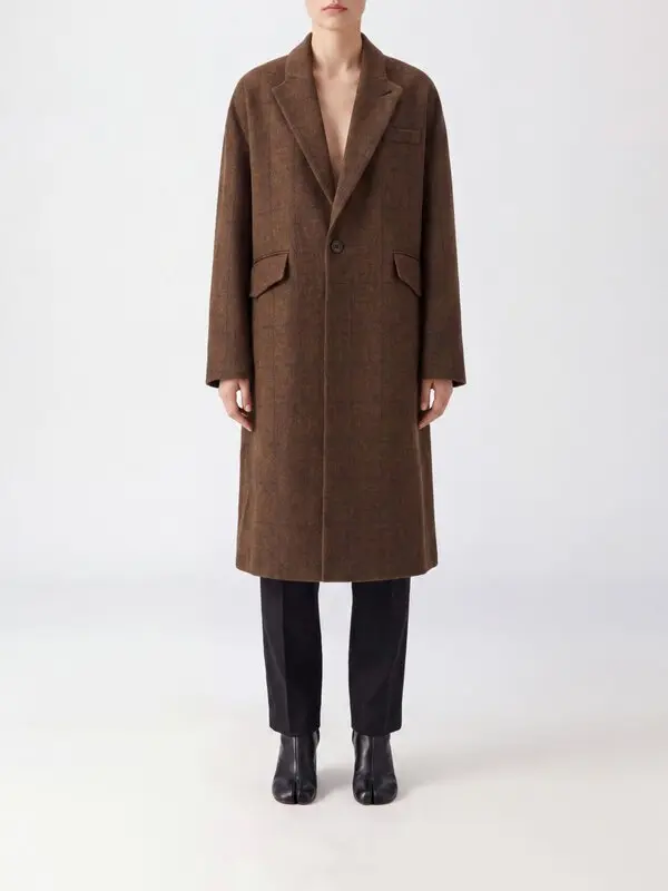 MAISON MARGIELA Tailored Jacket With Notch Lapel - Brown