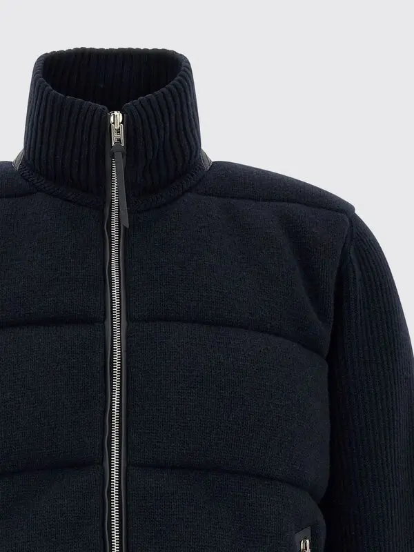 TOM FORD Virgin Wool Cardigan With Quilted And Padded Panels