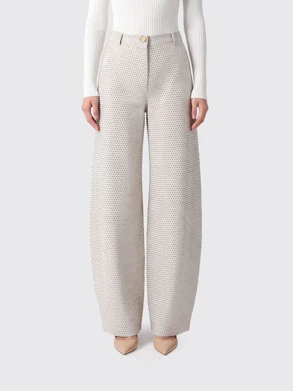 Elisabetta Franchi Baggy Jeans - White