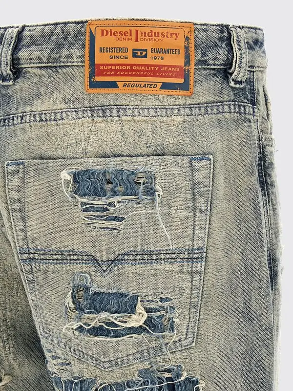 DIESEL® 1980 D-eeper Skinny Fit Jeans In Stretch Cotton Denim