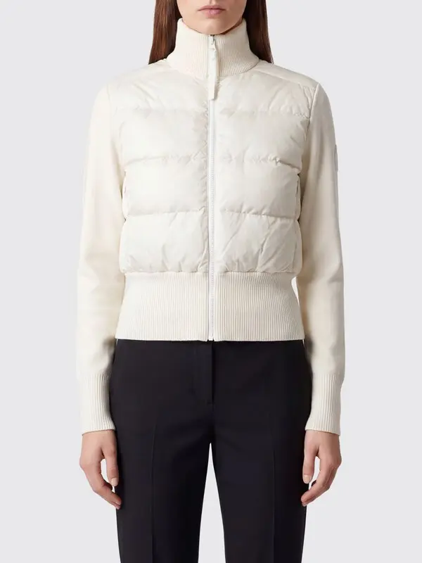 Canada Goose Quilted Knit Jacket - Cream