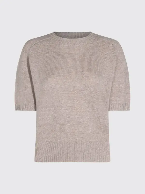 ALLUDE Ribbed Knit Sweater - Kaki